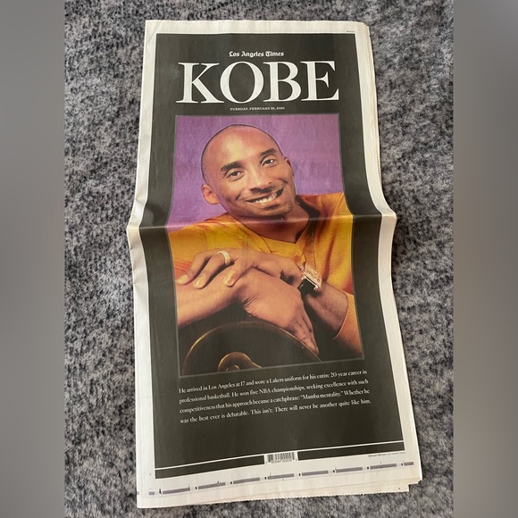 Other | Los Angeles Times Kobe Bryant Memorial Issue 225220 | Poshmark